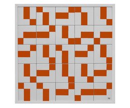 Quadro Blocks Laranja - Hometeka | Westwing