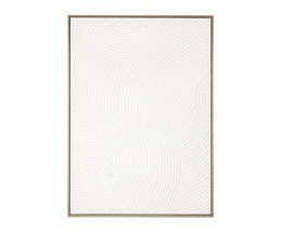 Quadro em Canvas Texturizado Retangular Branco | Westwing