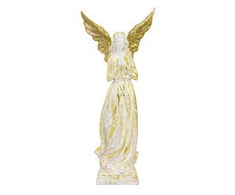 Anja Decorativa Braco e Dourado Antique em Resina | Westwing