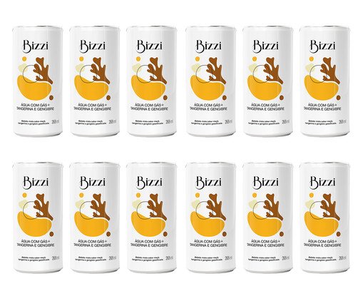 Água com Gás Saborizada Bizzi Sabor Tangerina e Gengibre | Westwing
