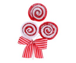 Enfeite com Laço Listra Vermelho e Branco | WestwingNow