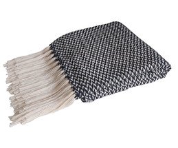 Manta Leaf - Preto | Westwing