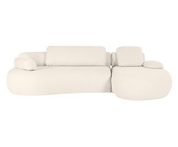 Sofá Laguna by Elle - Chaise Direita Boucle Off White VI | Westwing